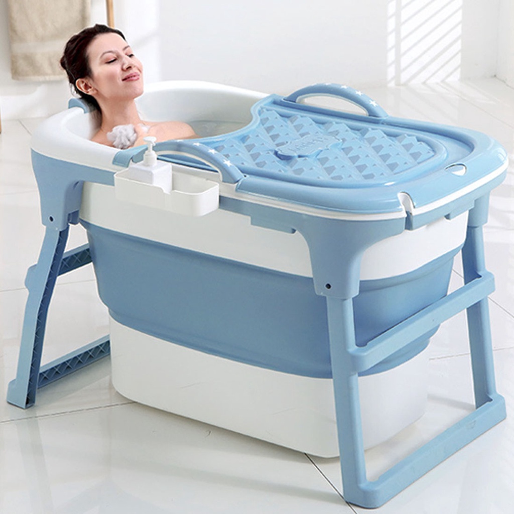 Adult Folding Bath Bucket Bath Bucket Heightened Bathtub Household ...