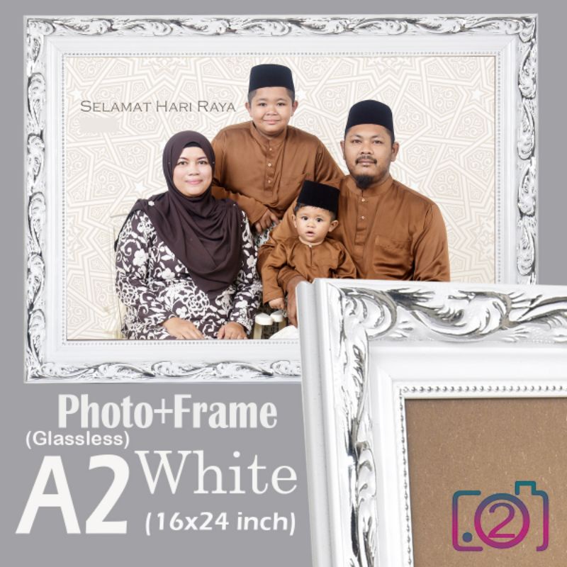 Photo + frame #Size A3 to A2#12R to 20R#Gambar Dan Bingkai#Glassless ...