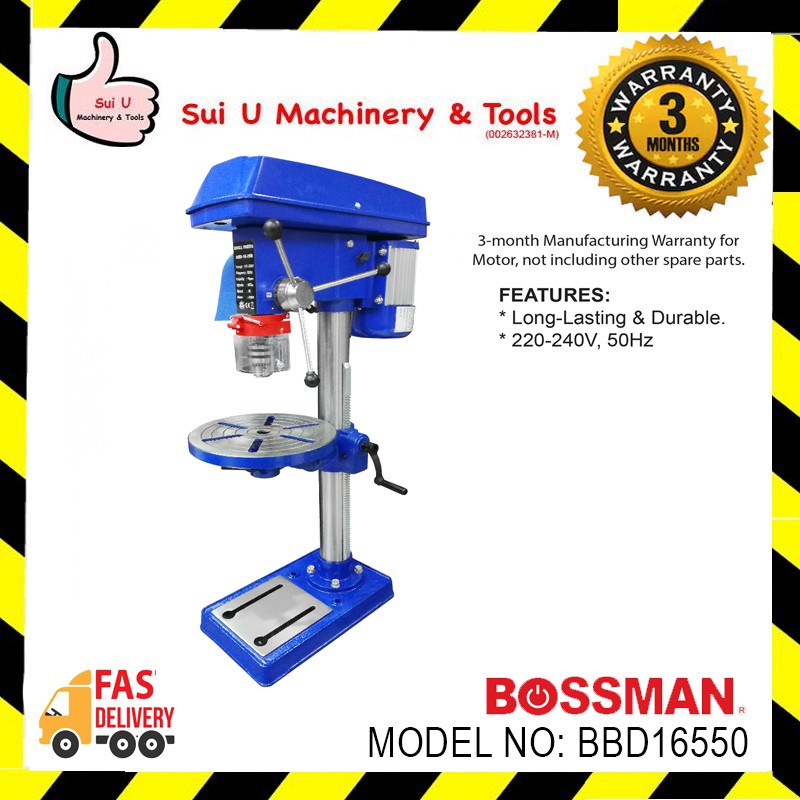 BOSSMAN BBD16550 16MM High Speed Bench Drill 550W | Shopee Malaysia