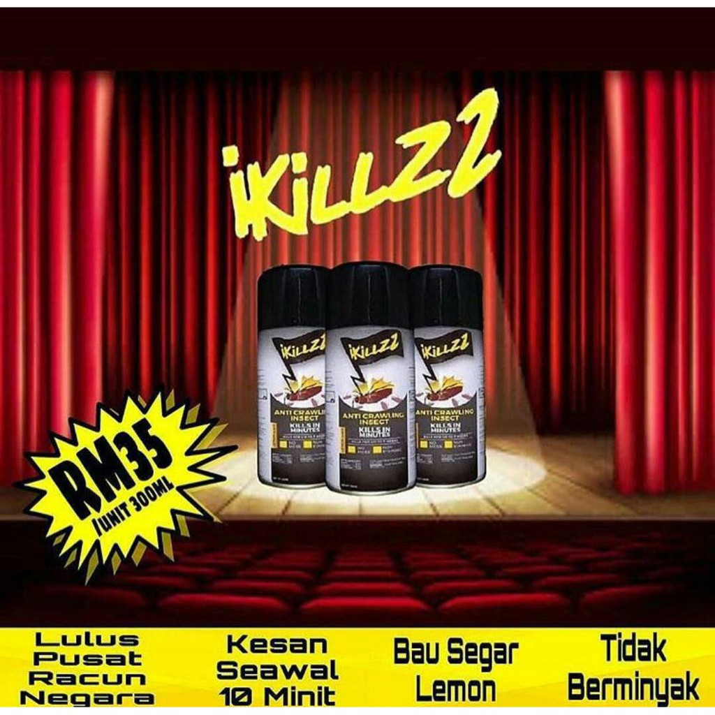 🔥iKILLZZ SPRAY LIPAS - ANTI CRAWLING INSECT🔥 | Shopee Malaysia