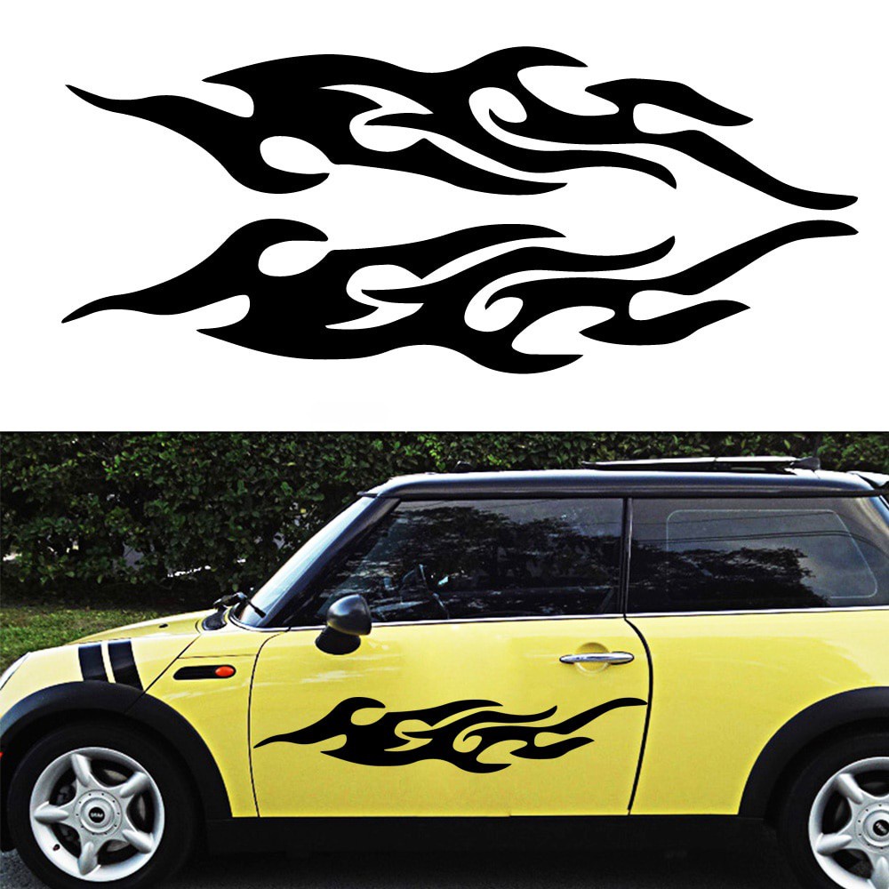 Cool Design fire pattern style Car Stickers Funny sticker Styling Auto ...