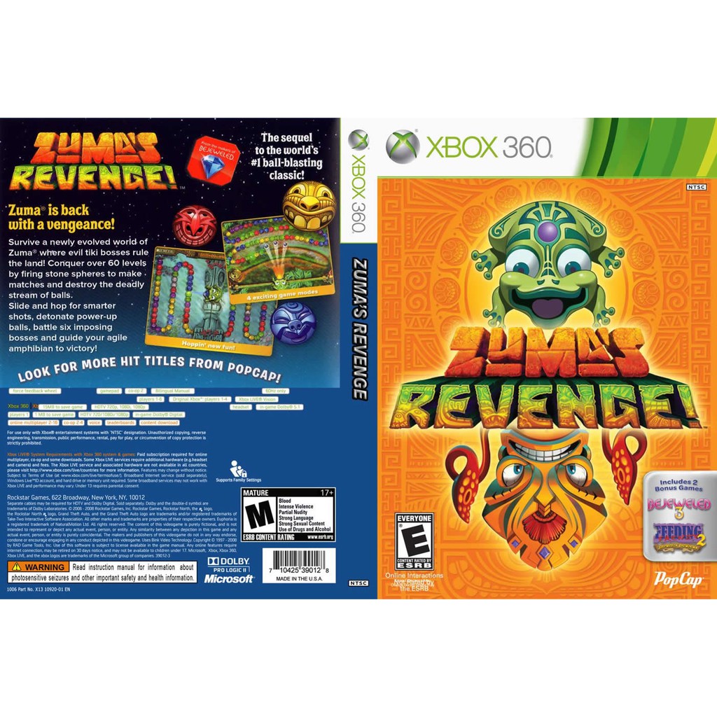 Xbox 360 Zuma Revenge! (mod) | Shopee Malaysia