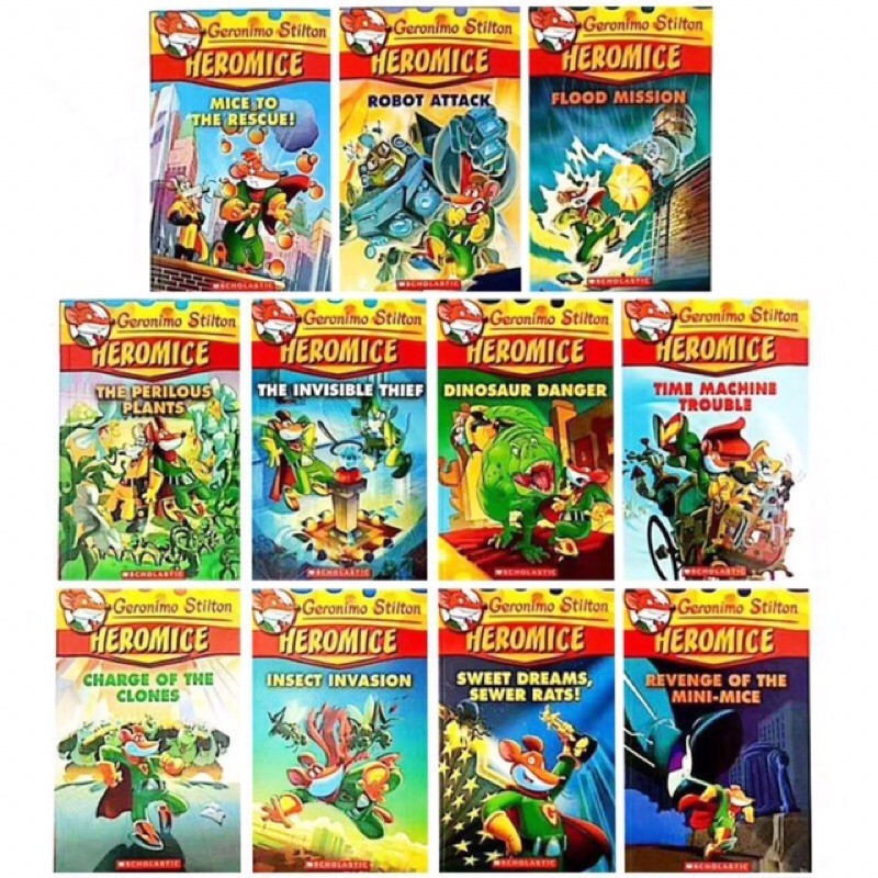 Original Geronimo Stilton Heromice Collection Scholastic Set Books ...