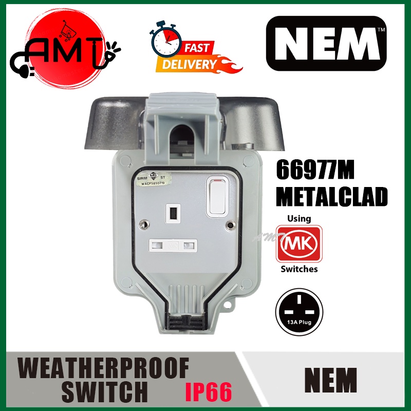 NEM MK WEATHERPROOF SWITCH METALCLAD SWITCH SOCKET IP66 66977M | Shopee ...