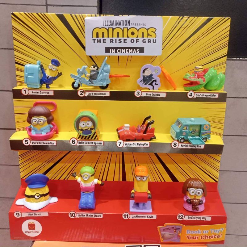 Mcdo McDonalds Happy Meal Minion Toy - Minions Rise of the Gru | Shopee ...
