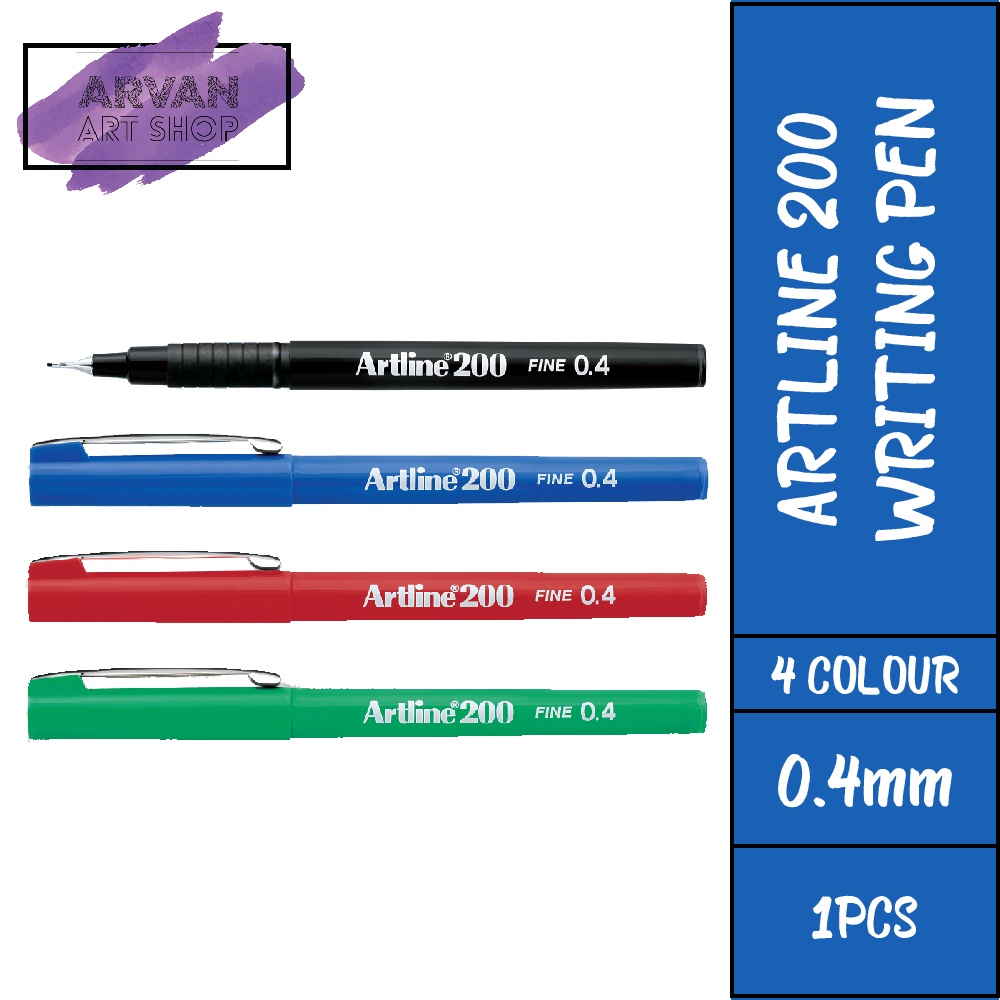 Artline 200 Writing Pen (EK200N) - Waterproof, Fine Liner Pen, Sign Pen ...
