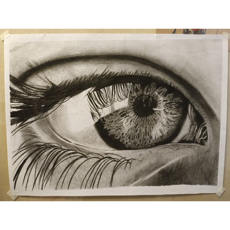 Charcoal Eye Drawing Shopee Malaysia