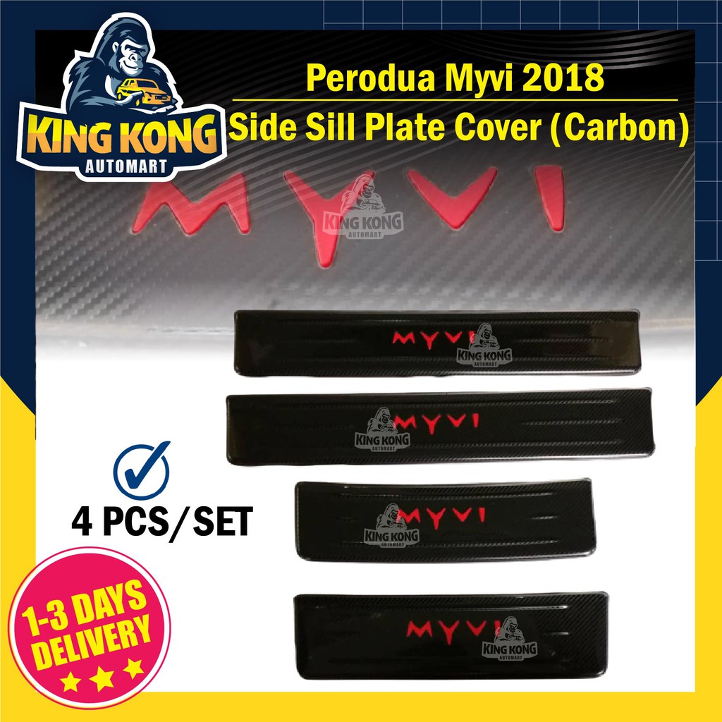 Perodua Myvi 2018-2021 side sill plate door step side step window step ...