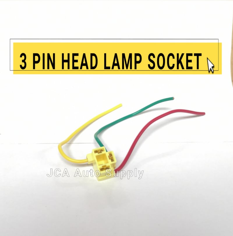 H4 HEAD LAMP SOCKET - 3 PIN | Shopee Malaysia