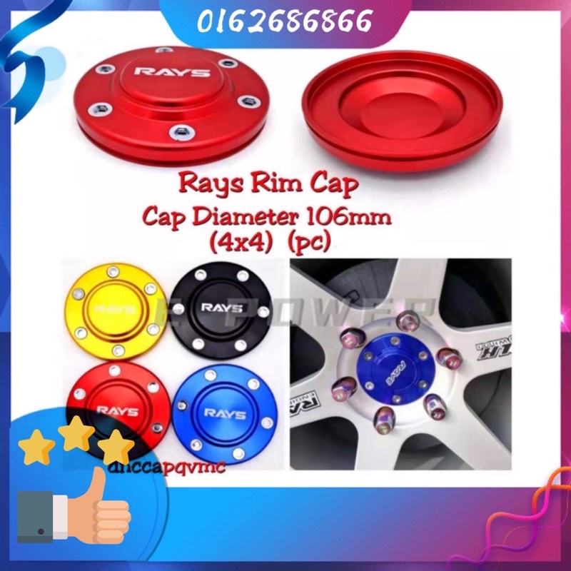 100%ORIGINAL RAYS 4X4 TYRE RIM CAP 106MM DIAMETER TIRE CENTRE HILUX ...
