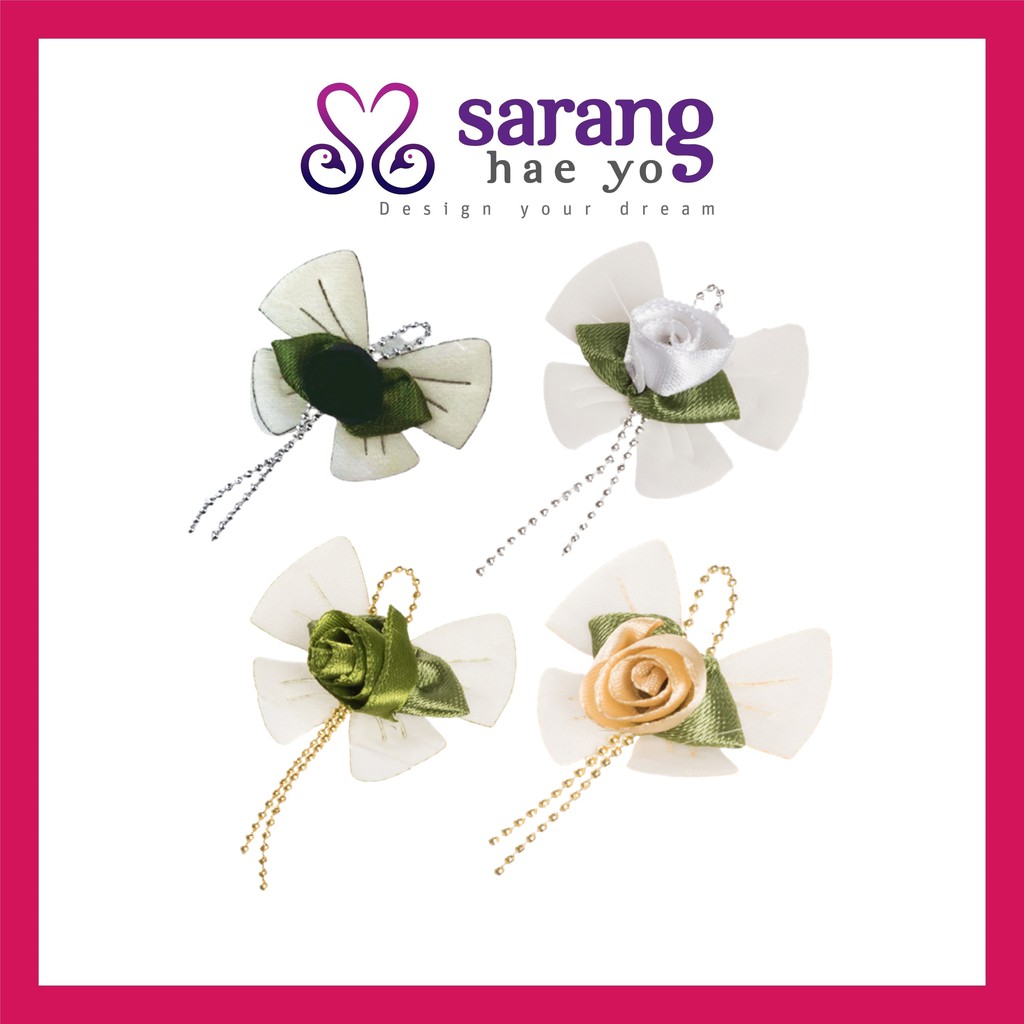 Ribbon Flower Ready Made Ribon Flower Wrapping Wedding Birthday Party ...