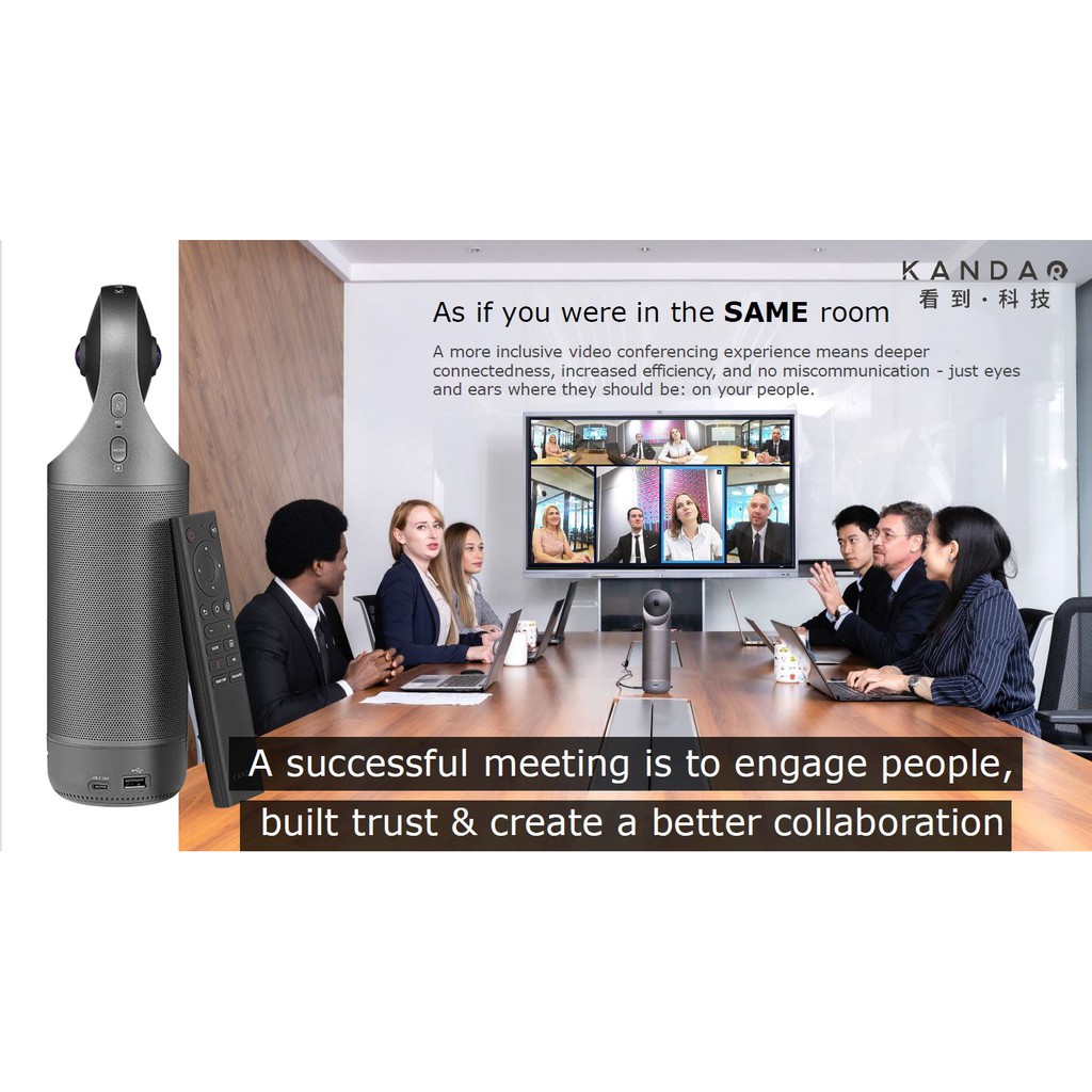 KANDAO Meeting 360 All-In-One Conferencing Camera | Shopee Malaysia