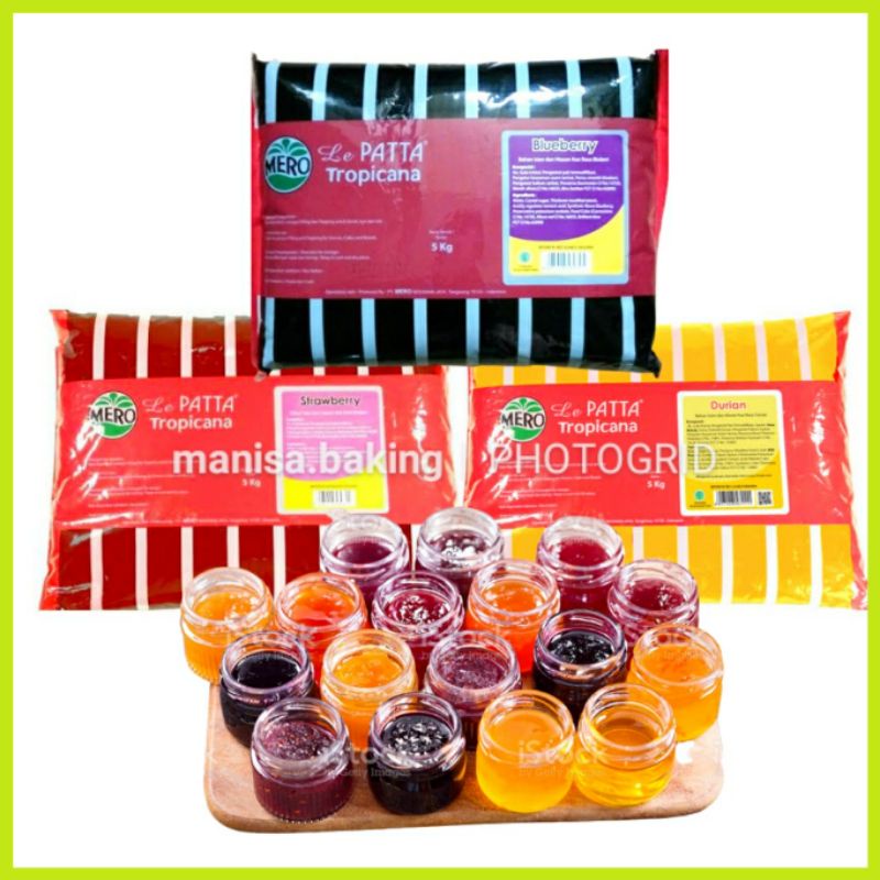 Tropicana MERO LPATTA FRUIT JAM 1 KG REPACK STRAWBERRY JAM BLUEBERRY ...