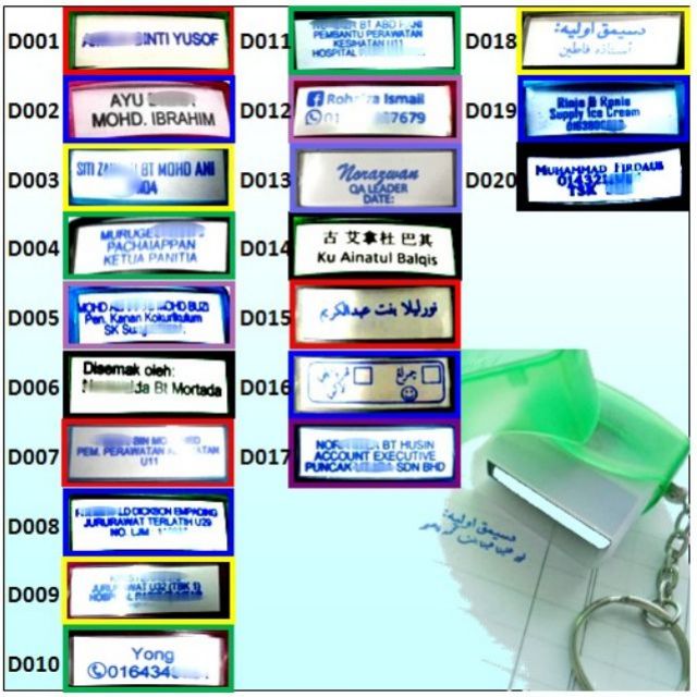 Cop Nama Pre-inked Flash Stamp 9mm x 28mm | Shopee Malaysia