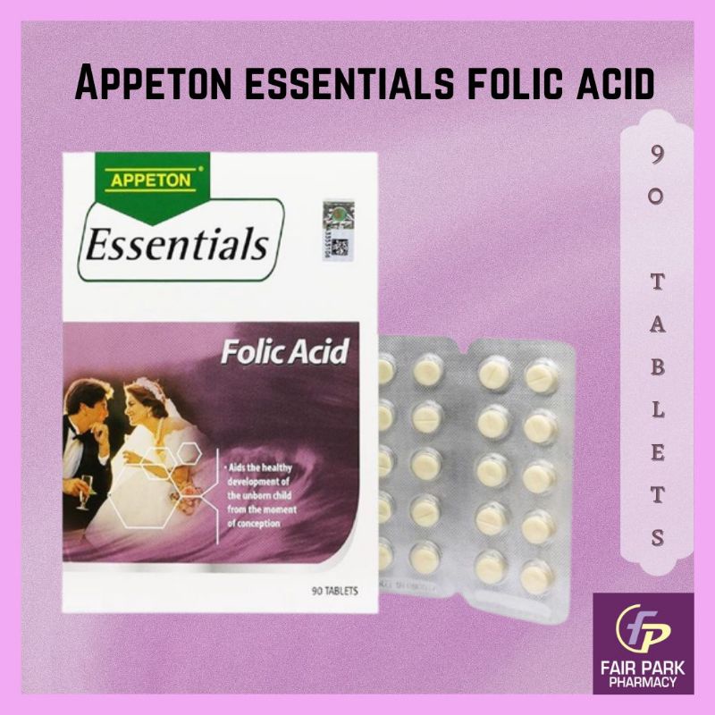 FPpharmacy Appeton Essentials Folic Acid 90s (EXP: 7/2027) | Shopee ...
