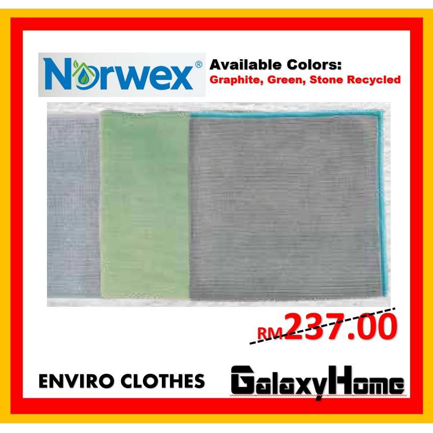 Norwex 1 Piece 35cm x 35cm Enviro Microfiber Multipurpose Cloth ...
