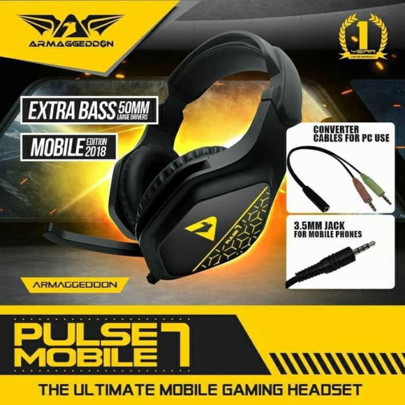ARMAGGEDDON PULSE 7 GAMING HEADSET for PC / PHONE / PS4 / LAPTOP ...