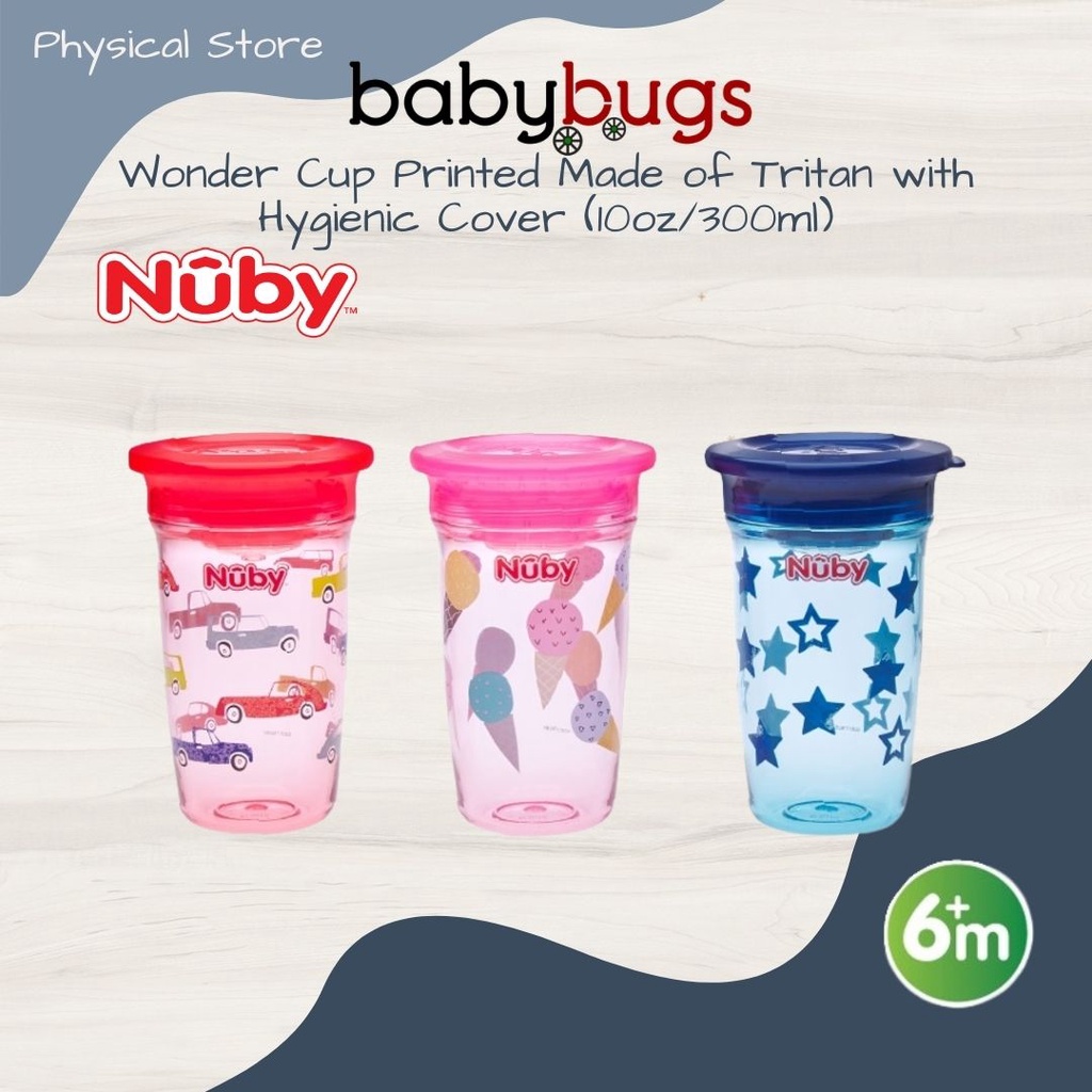 Nuby Tritan 360 Wonder Cup with Hygienic Cover 300ml/10oz | Shopee Malaysia