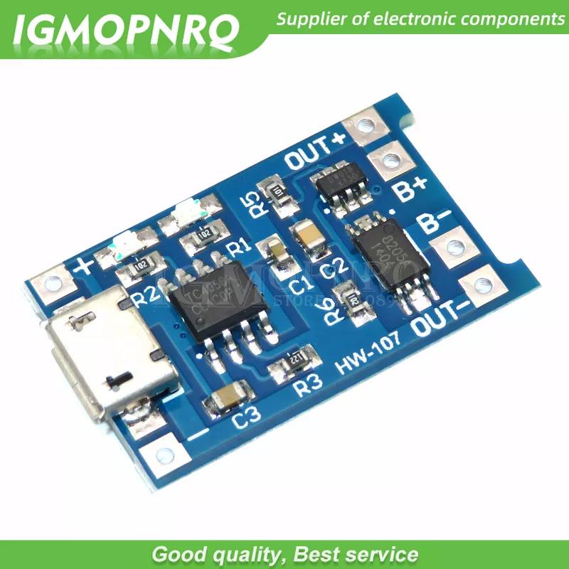 10pcs Micro USB 5V 1A 18650 TP4056 Lithium Battery Charger Module ...