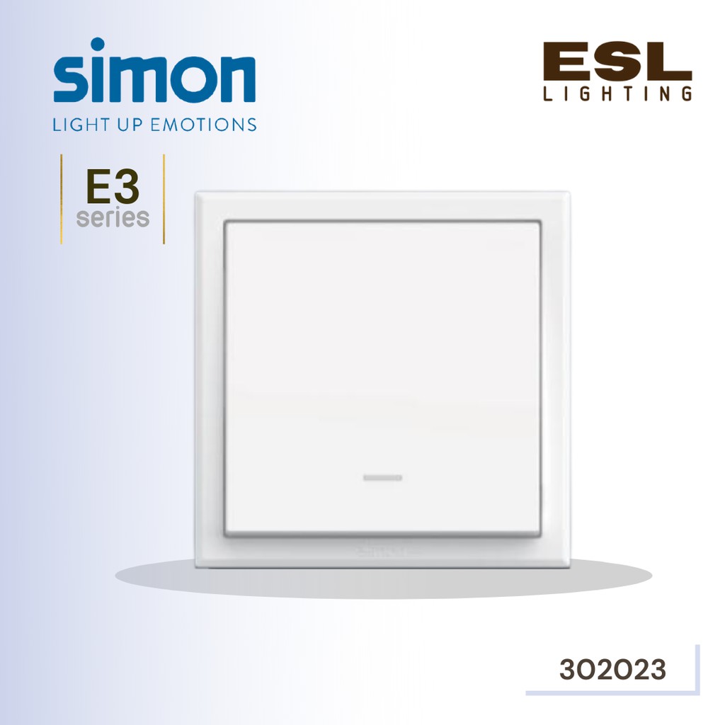 SIMON E3 Series 20A 1 Gang 1 Way / 2 Way Double Pole Switch With LED ...