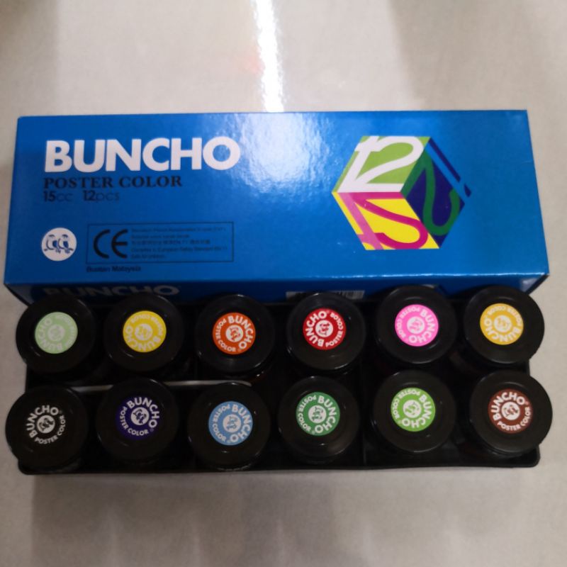 12 BUNCHO POSTER COLOR | Shopee Malaysia