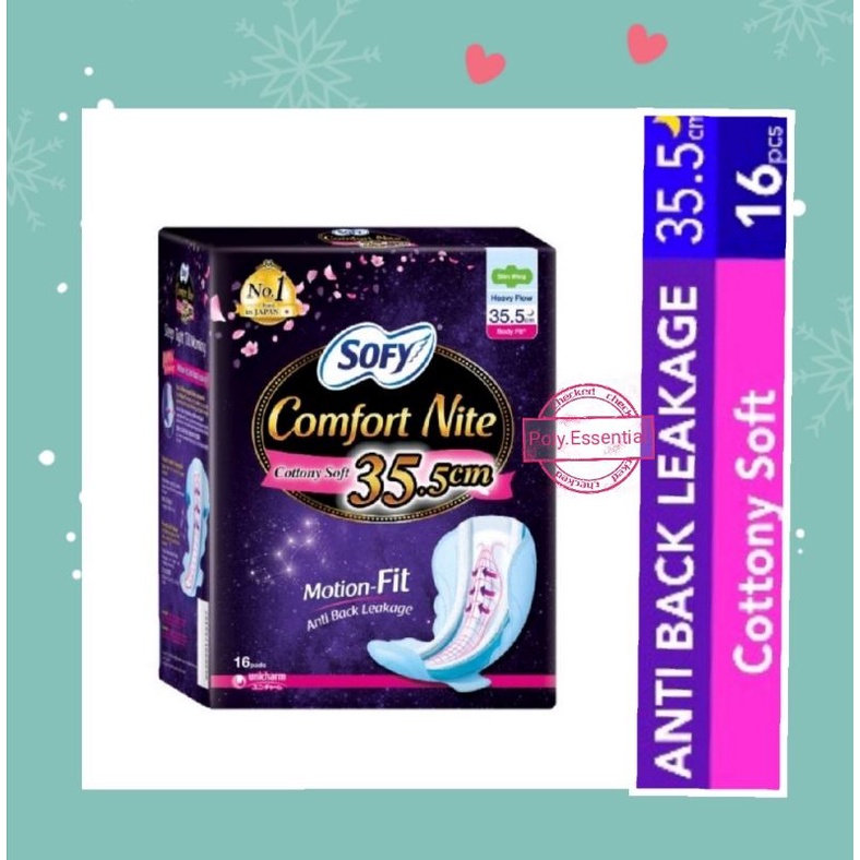 {Shopeelive} Sofy Comfort Night Body Fit 35.5cm X 16pads | Shopee Malaysia