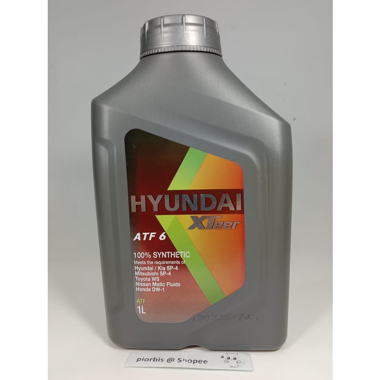 HYUNDAI XTEER ATF 6 AUTOMATIC TRANSMISSION 1 LITER hyundai/kia SP-4 ...