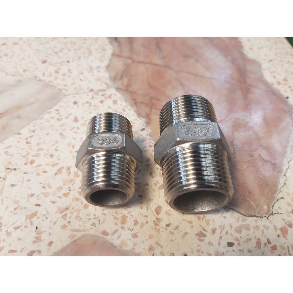 Stainless Steel SUS304 Connector: Nipple (Hex Nipple) | Shopee Malaysia