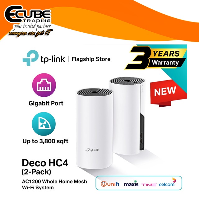 TP-Link Deco HC4 AC1200 Mesh Wi-Fi Router Whole Home Wi-Fi System TP ...