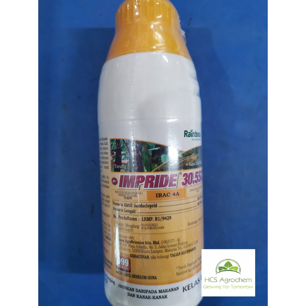 (+-1lit) Racun serangga imidacoprid 30.5%w/w Rainbow Impride 30.5SC ...