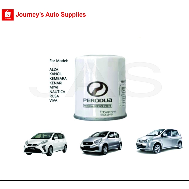 OIL FILTER PERODUA MYVI ALZA KELISA KENARI VIVA KANCIL KEMBARA (15601 ...