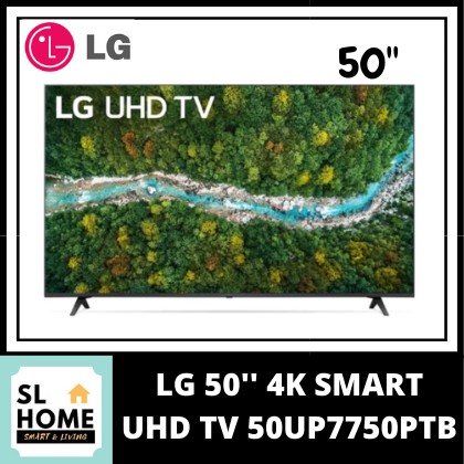 LG 50UP7750PTB 50'' UP77 SERIES 4K SMART UHD TV WITH AI THINQ® (2021 ...