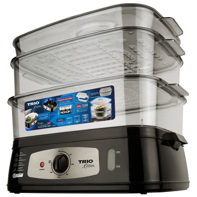 Trio food streamer pengukus makanan trio | Shopee Malaysia