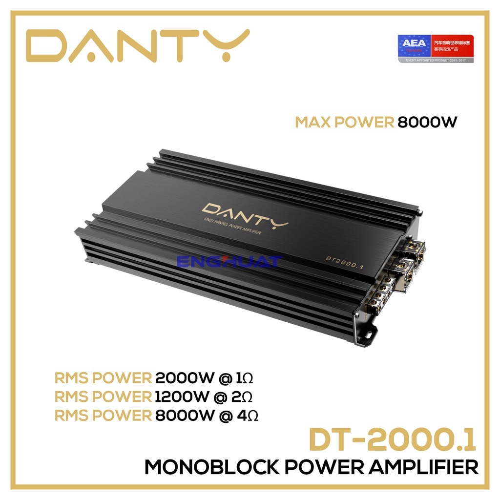 DANTY DT-2000.1 | Monoblock Power Amplifier MOSFET 2000W | DANTY ...