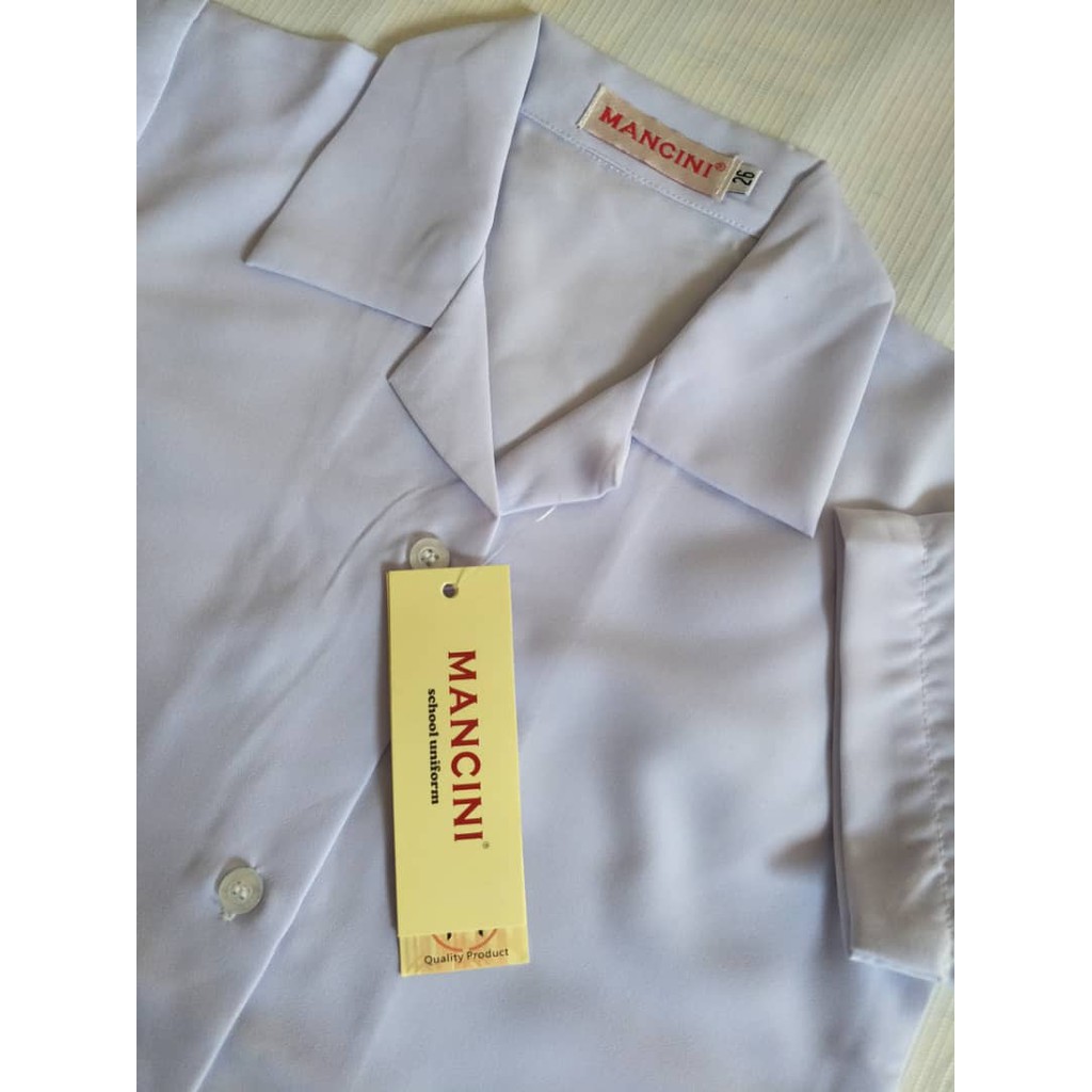 School Uniform Girls White Shirt(Soft Collar) Kemeja Putih Perempuan ...