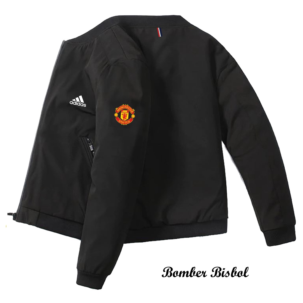 New Manchester United Logo Varsity Baseball Jacket/Men's Thick Baseball ...