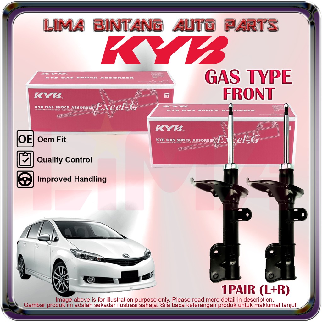 ( 1Pair ) Toyota Wish Sepet ZGE20 , ZGE21 , ZGE22 , ZGE25 Front Shock ...