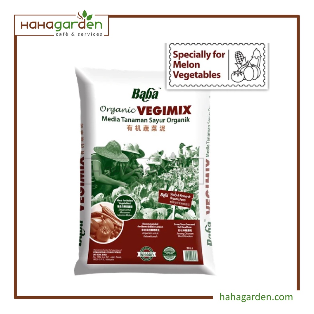 Baba Organic Vegimix 28L | Soil Mix | Tanah Sayuran | Tanah Organik ...