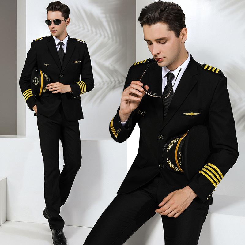 [New Products Ready Stock] Air Uniform Jacket Male Pilot Clothing ...