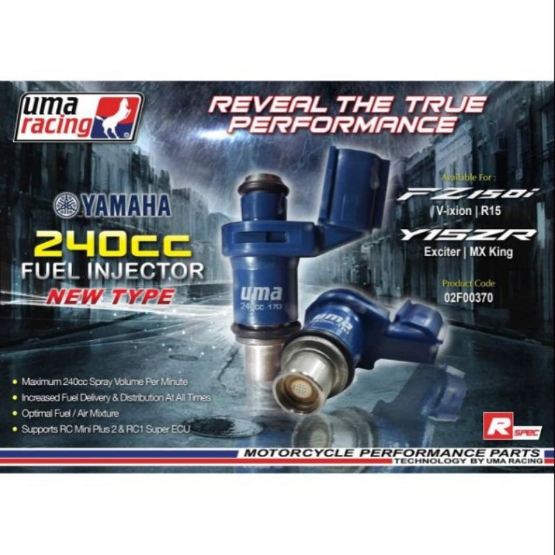 UMA RACING FUEL INJECTOR YAMAHA Y15ZR Y15 V1 V2 160CC 240CC 100% ...