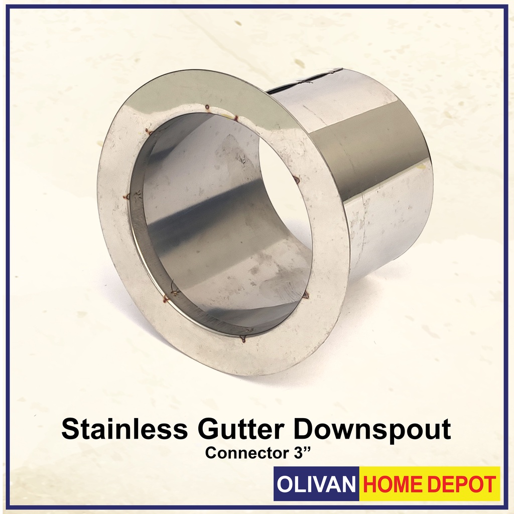 Stainless Steel Gutter Downspout Connector 3" and Gutter Strainer Roof ...