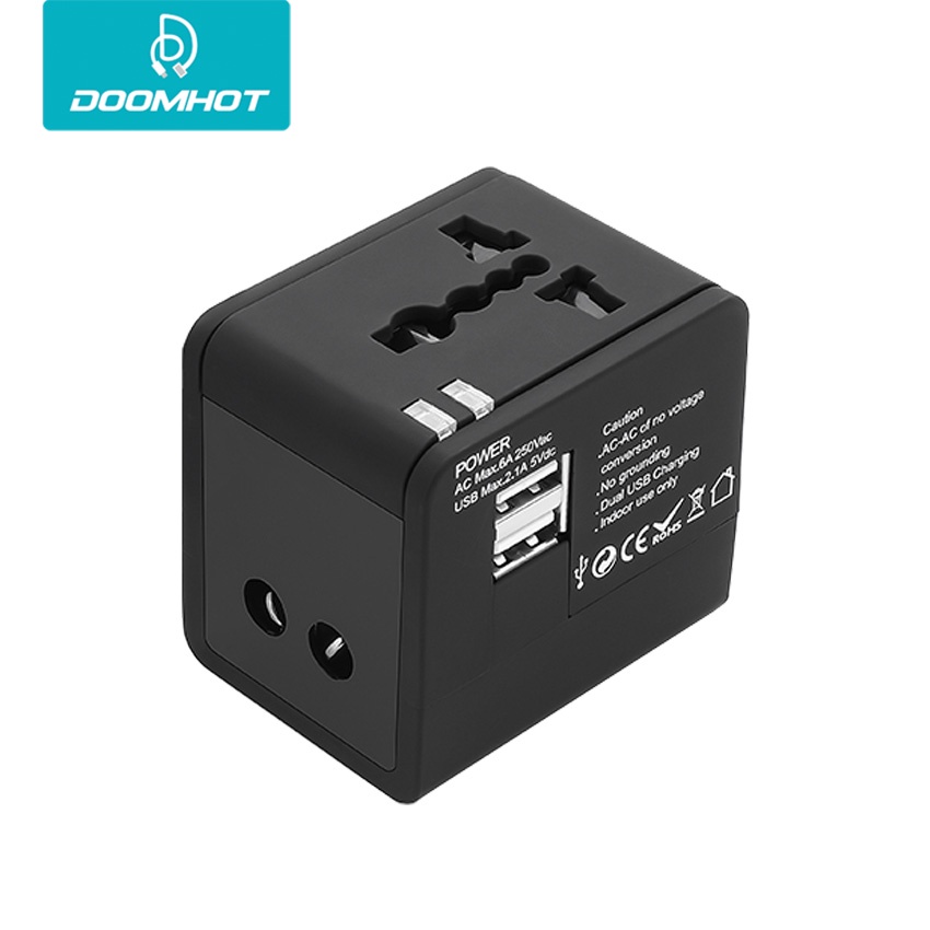 DoomHot Socket International Travel Adapter All-in-one Universal Wall ...