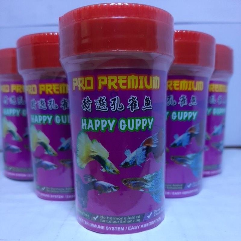 Pro Premium Happy Guppy Food 50g | Shopee Malaysia