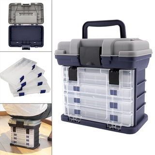 5 Layers Portable Carp Fishing Tackle Boxes Fishing Reel Line Lure Tool ...