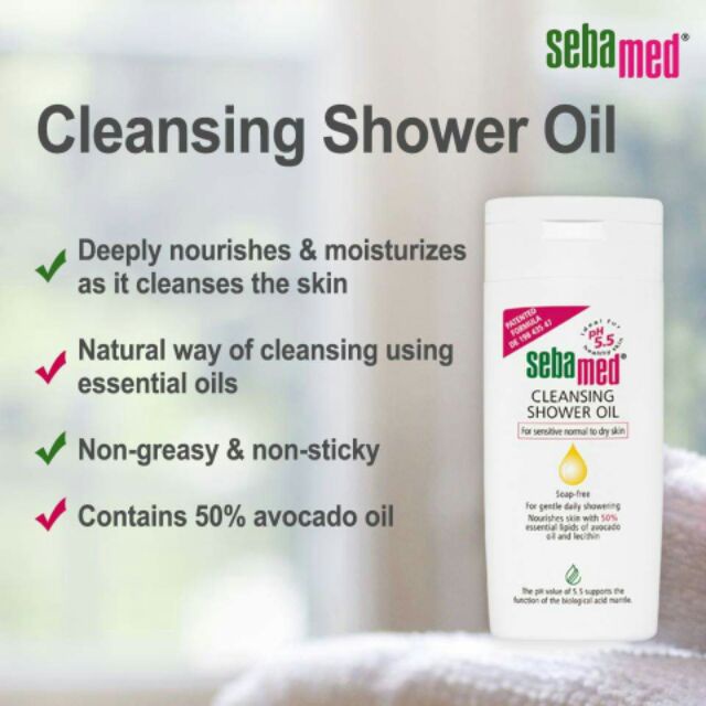Sebamed Cleansing Shower Oil 200ml ( EXP 12/2025) | Shopee Malaysia