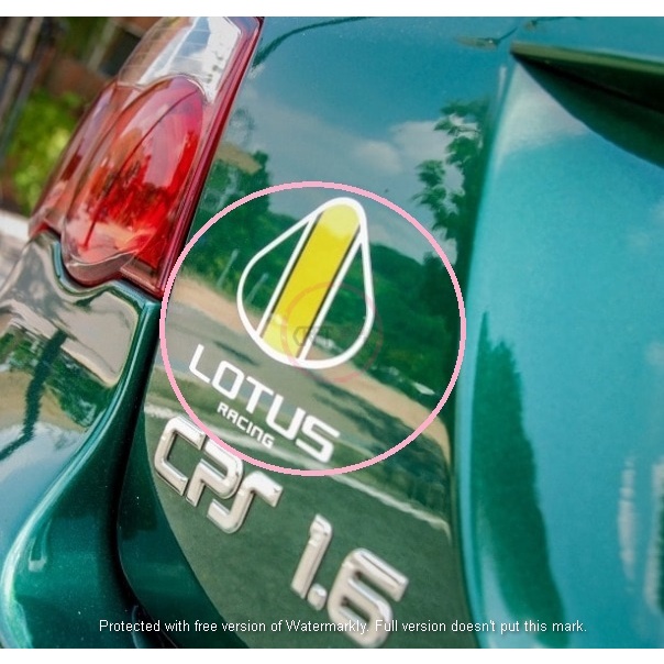 CFS273 Lotus Racing Logo Stiker Sticker Vinyl Decal Stripes Cermin ...