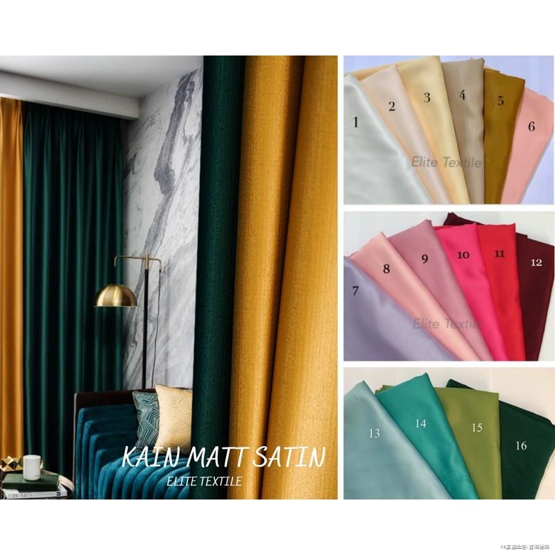 ♛60” Kain Matte Satin 🔥 Paling Murah🔥 ♦ READY STOCK Buatan Malaysia ...