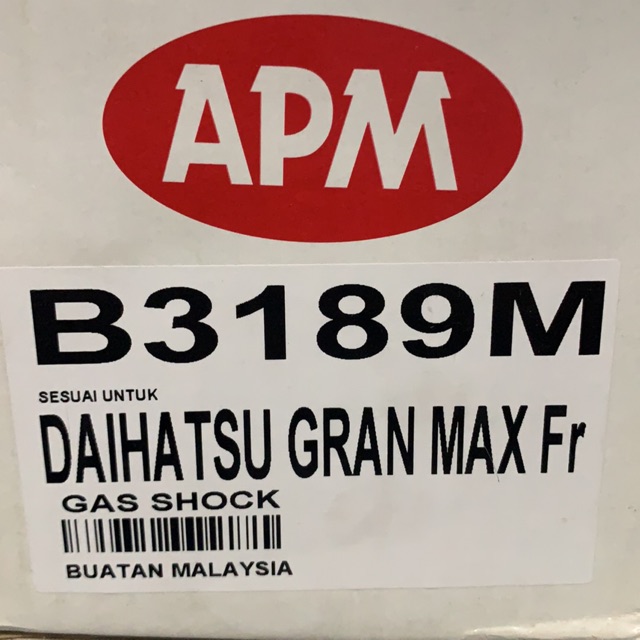 APM Daihatsu Grand Max gas shock absorber front RH/LH(2pcs) | Shopee ...