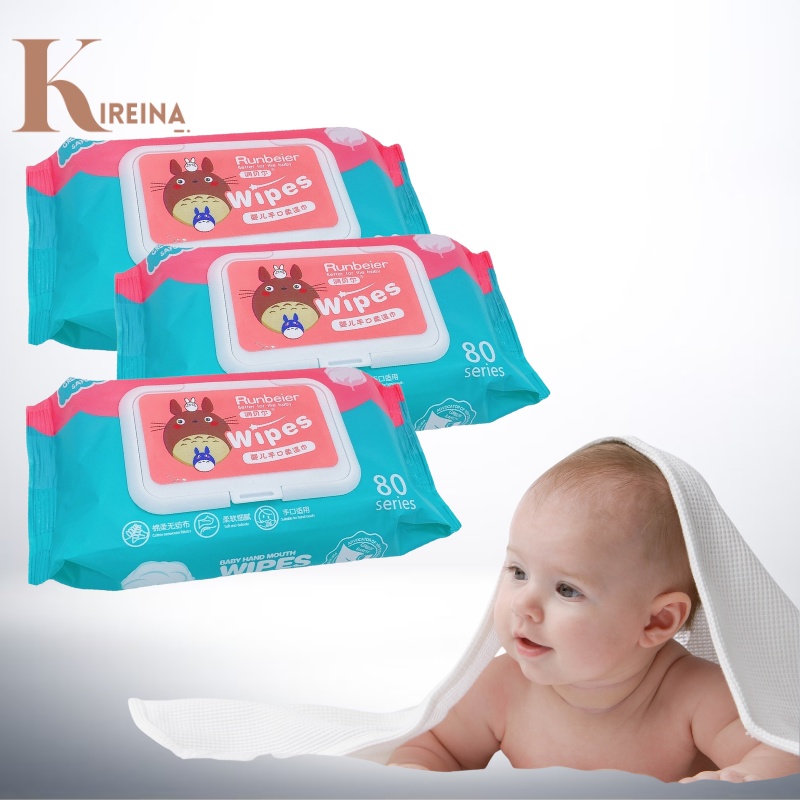 Natural Baby Wipes 80sheet Baby Moisturizing Wipe Tissue Skin Make-up ...