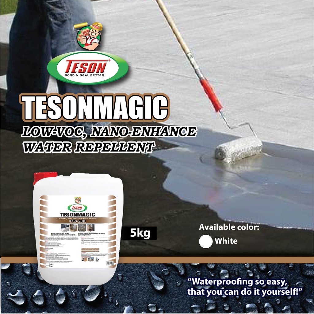 TESONMAGIC Low-Voc, Nano-Enhanced Water Repellent Waterproofing Coating ...